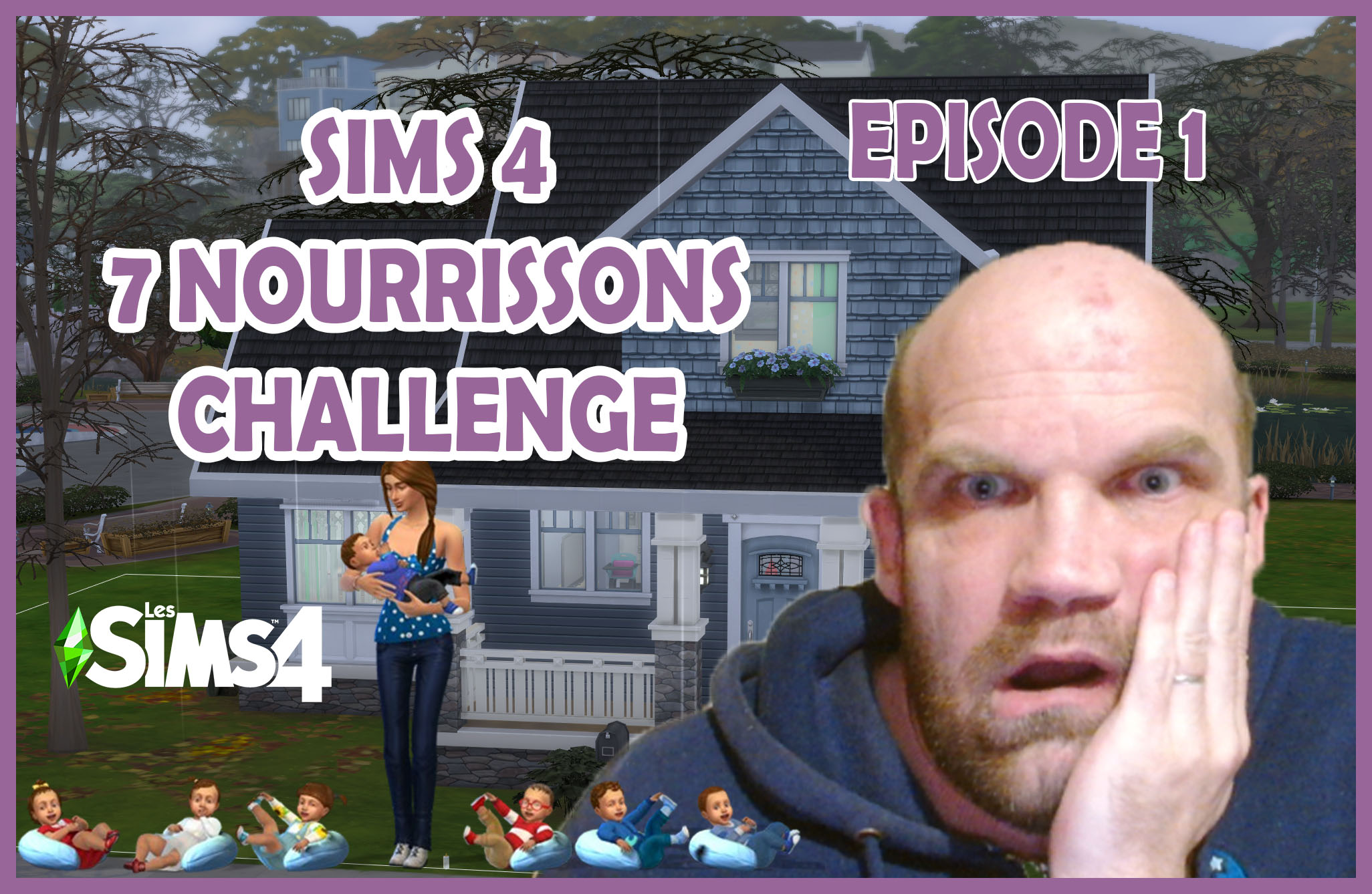 7 Nourrissons Challenge avec les Sims 4 - EP01 - Lets play - LuniverSims